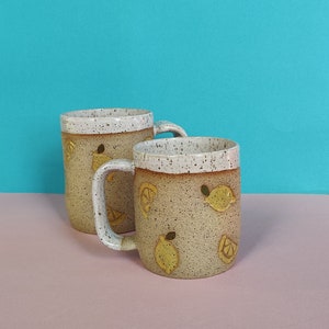 Handmade Ceramic Lemon Mug - Etsy