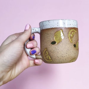 Handmade Ceramic Lemon Mug - Etsy