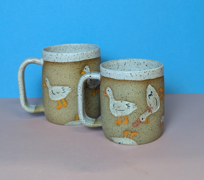 PRE ORDER Handmade Ceramic Silly Goose Mug With Customizable Option - Etsy