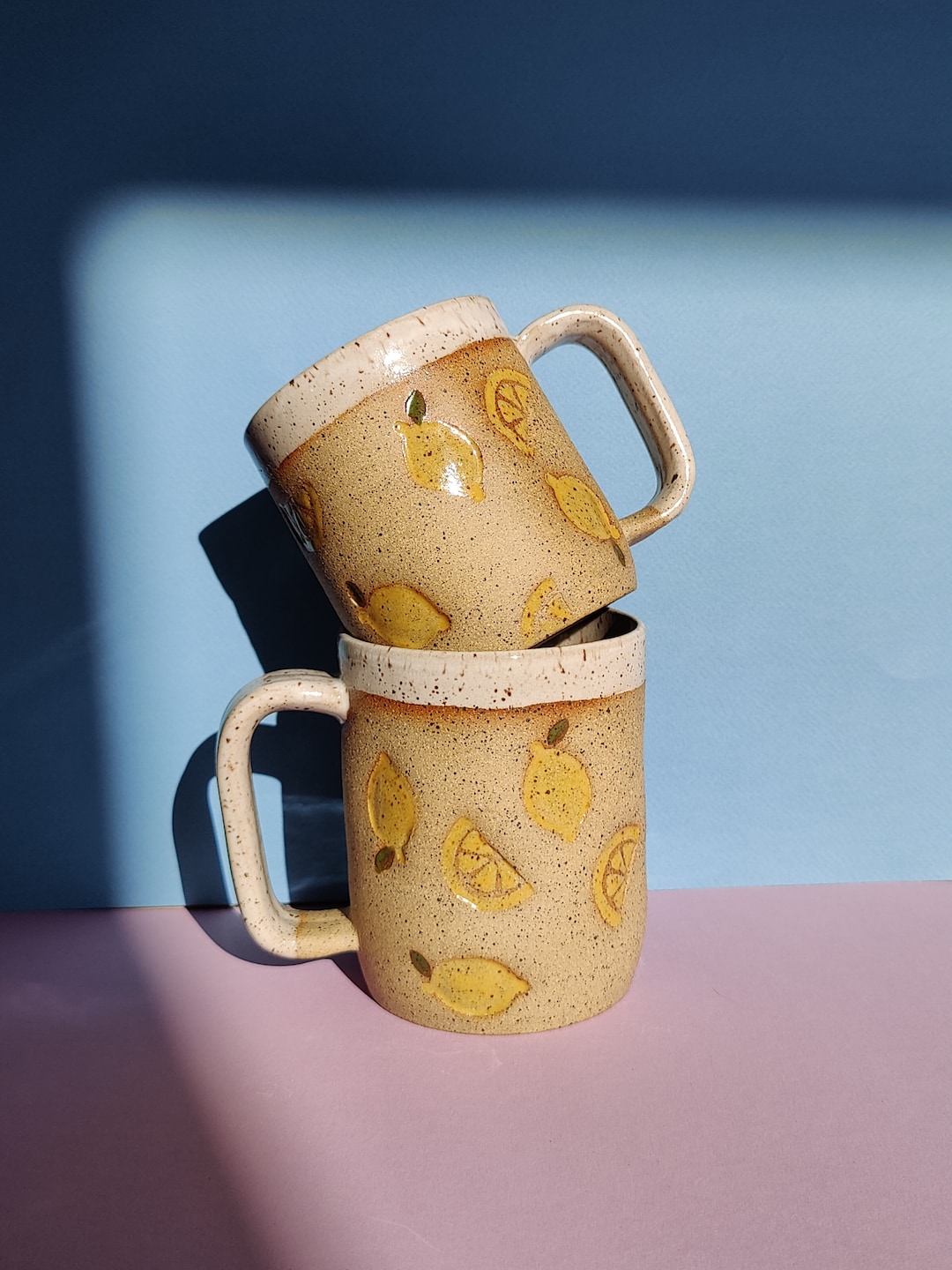 Handmade Ceramic Lemon Mug - Etsy