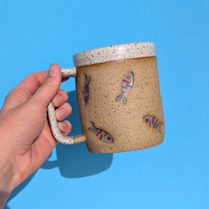 Handmade Ceramic Mug in Little Fish - Etsy