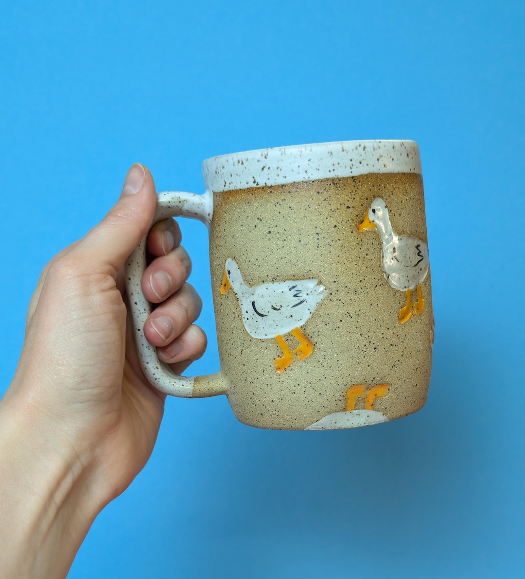 PRE ORDER Handmade Ceramic Silly Goose Mug / Customizable Silly Goose ...