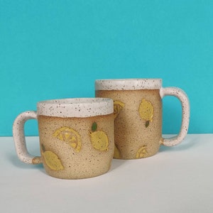Handmade Ceramic Lemon Mug - Etsy