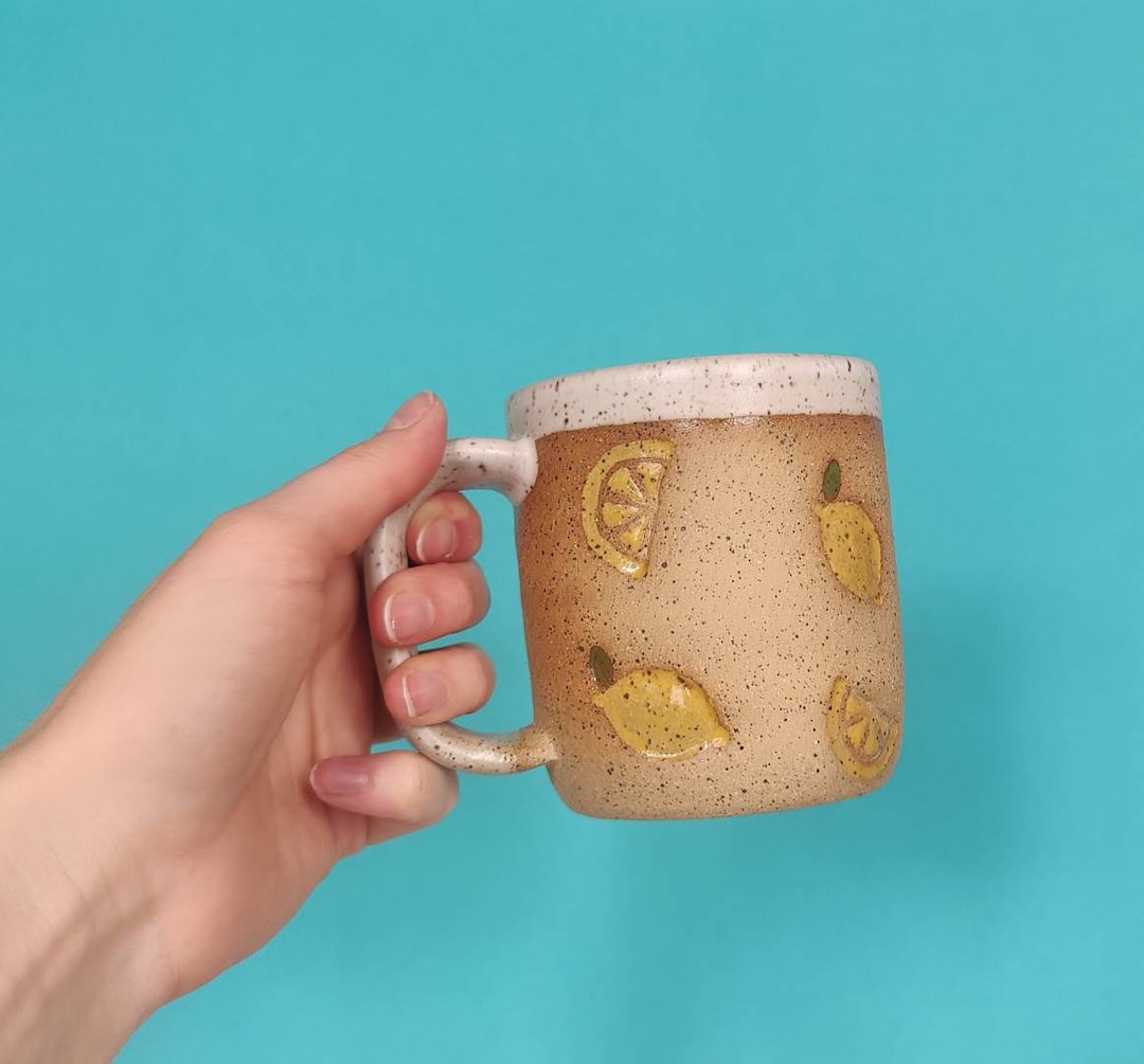 Handmade Ceramic Lemon Mug - Etsy