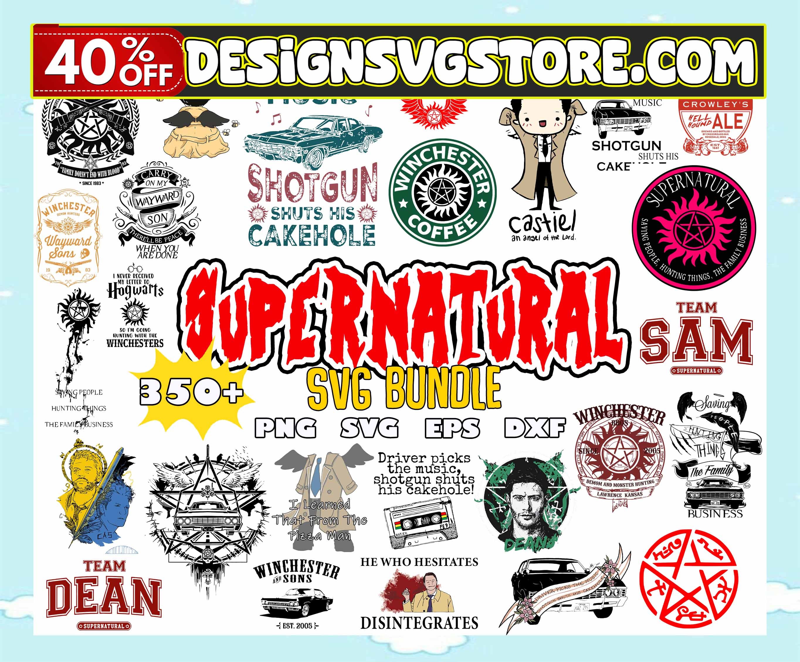 Supernatural Svg Supernatural Png Supernatural Silhouette - Etsy