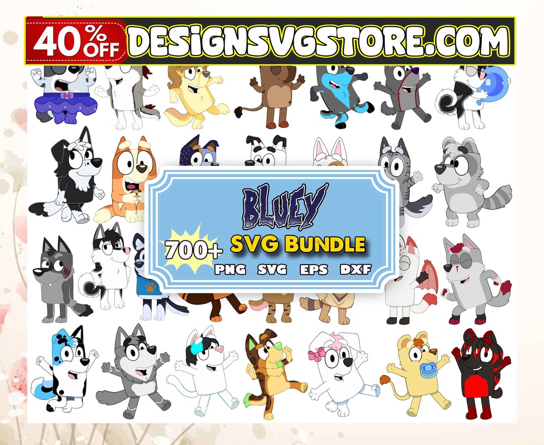 Bluey SVG Bundle Bluey Cut Files for Cricut Bluey Svg - Etsy New Zealand