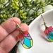Colourful Stained Glass Inspired Earrings, Vitrage Earrings, Mosaic ...