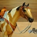 Tooled Bronc Noseband Rope Halter for Traditional Model Horses (1:9 ...