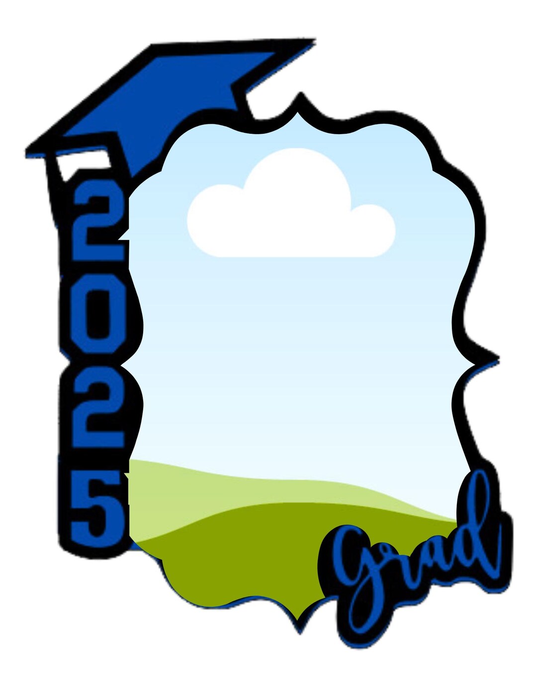 2025 Editable Graduation Fan, Grad Fan Templates, Grad Template, Canva ...