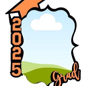 2025 Editable Graduation Fan, Grad Fan Templates, Grad Template, Canva ...