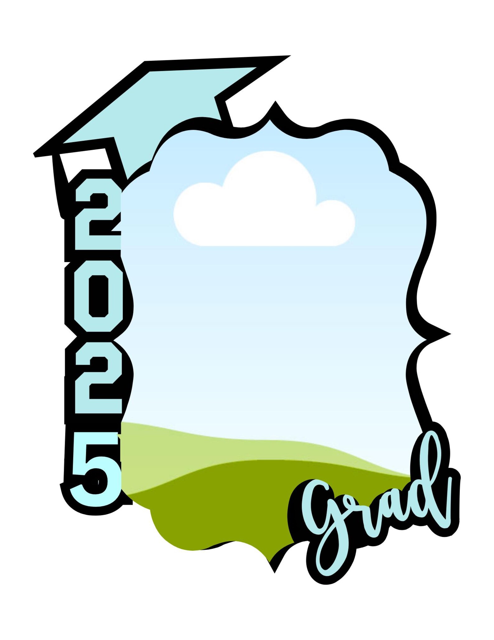 2025 Editable Graduation Fan, Grad Fan Templates, Grad Template, Canva ...