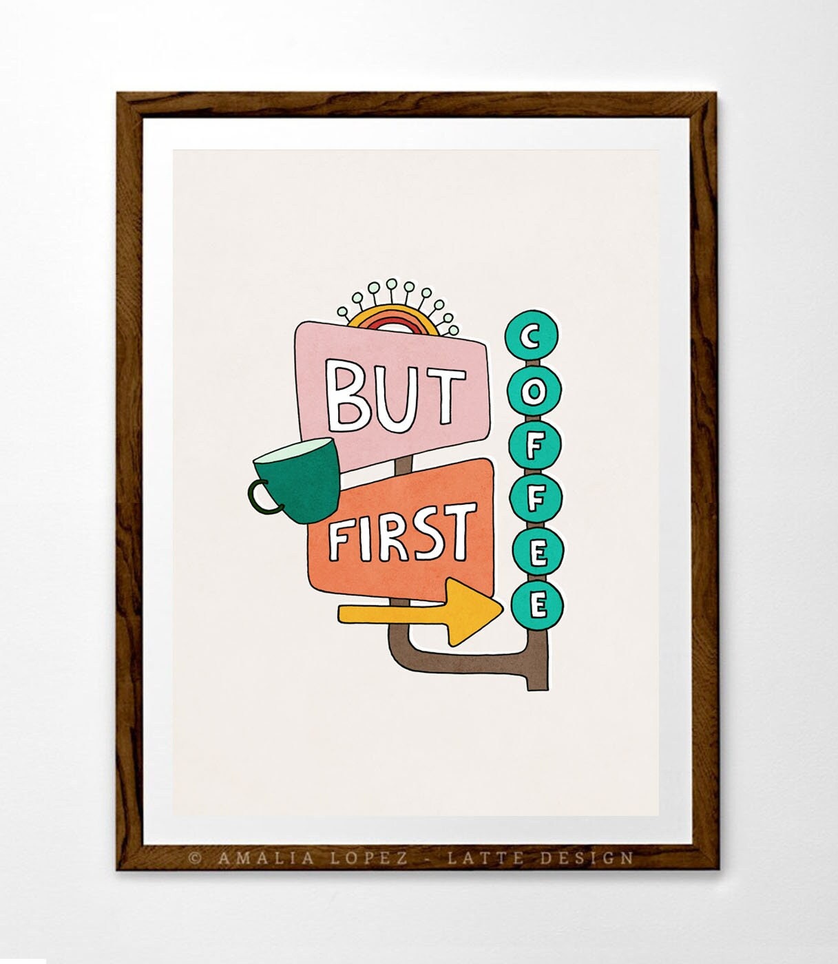 But First Coffee Print Retro Coffee Print Retro Kitchen Wall - Etsy UK