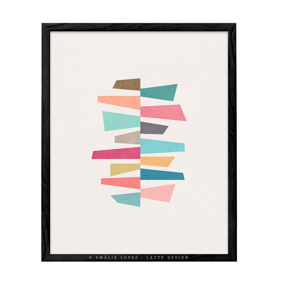 Trapezoids 5. Geometric print Geometric poster Nordic design | Etsy