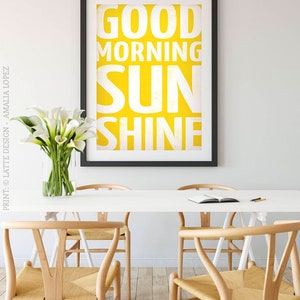 Good Morning Sunshine. Digital Download. Sunshine Printable, Yellow ...