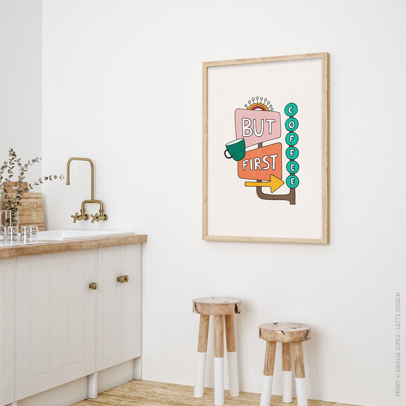 But First Coffee Print Retro Coffee Print Retro Kitchen Wall - Etsy UK