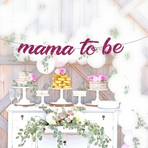 Mama to Be Banner, Mama to Be, Baby Shower Banner, Baby Shower Sign ...