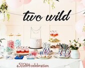 Two Wild Banner Two Wild 2 Year Old Party Two Year Old | Etsy