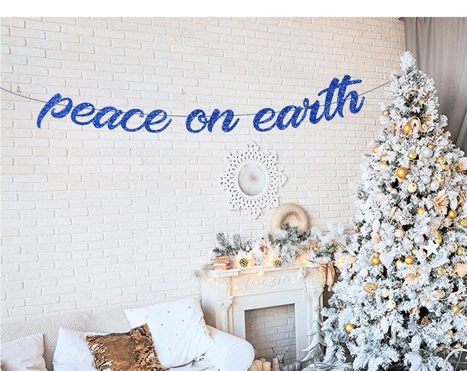 Peace on Earth Banner, Peace on Earth, Peace on Earth Sign, Christmas ...