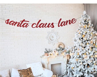 Santa Claus Lane Sign - Etsy