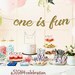 One is fun banner one year old 1st year one yr birthday | Etsy