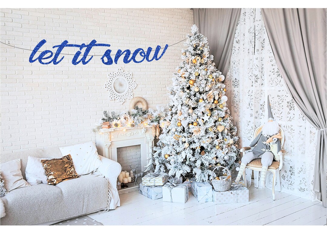 Let It Snow Banner, Let It Snow, Christmas Banner, Christmas Decor ...