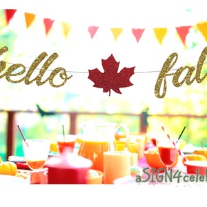 Hello Fall Banner, Hello Fall, Welcome Fall Banner, Welcome Fall, It's ...