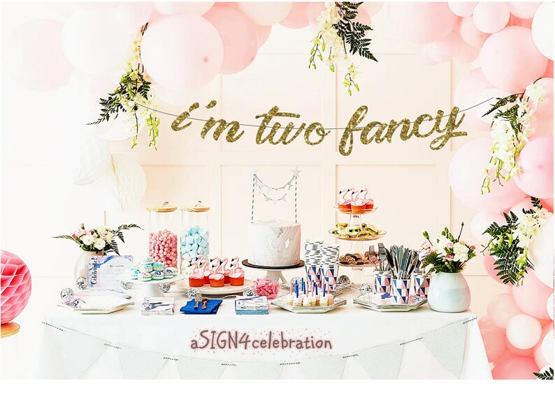 I'm Two Fancy Banner Two Fancy Banner Two Fancy Two | Etsy