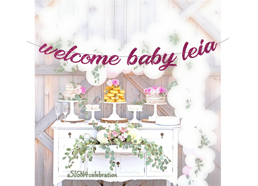 Welcome Baby Banner, Custom Baby Banner, Custom Baby Homecoming, Baby ...