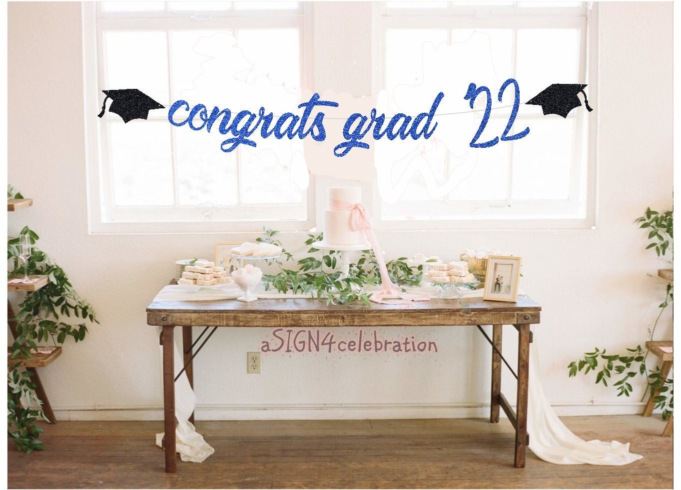 Congrats Grad Banner Custom Grad Banner Graduation Banner - Etsy