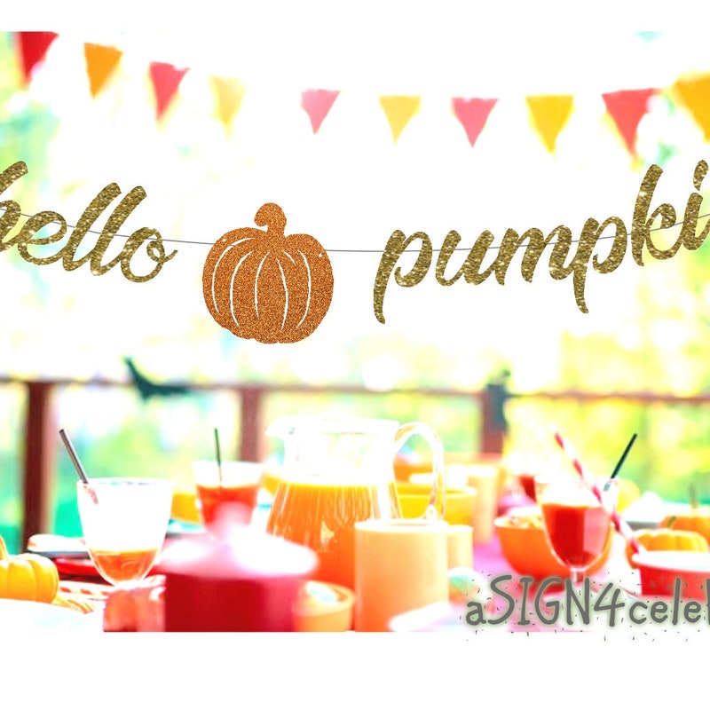 Pumpkin Banner - Etsy