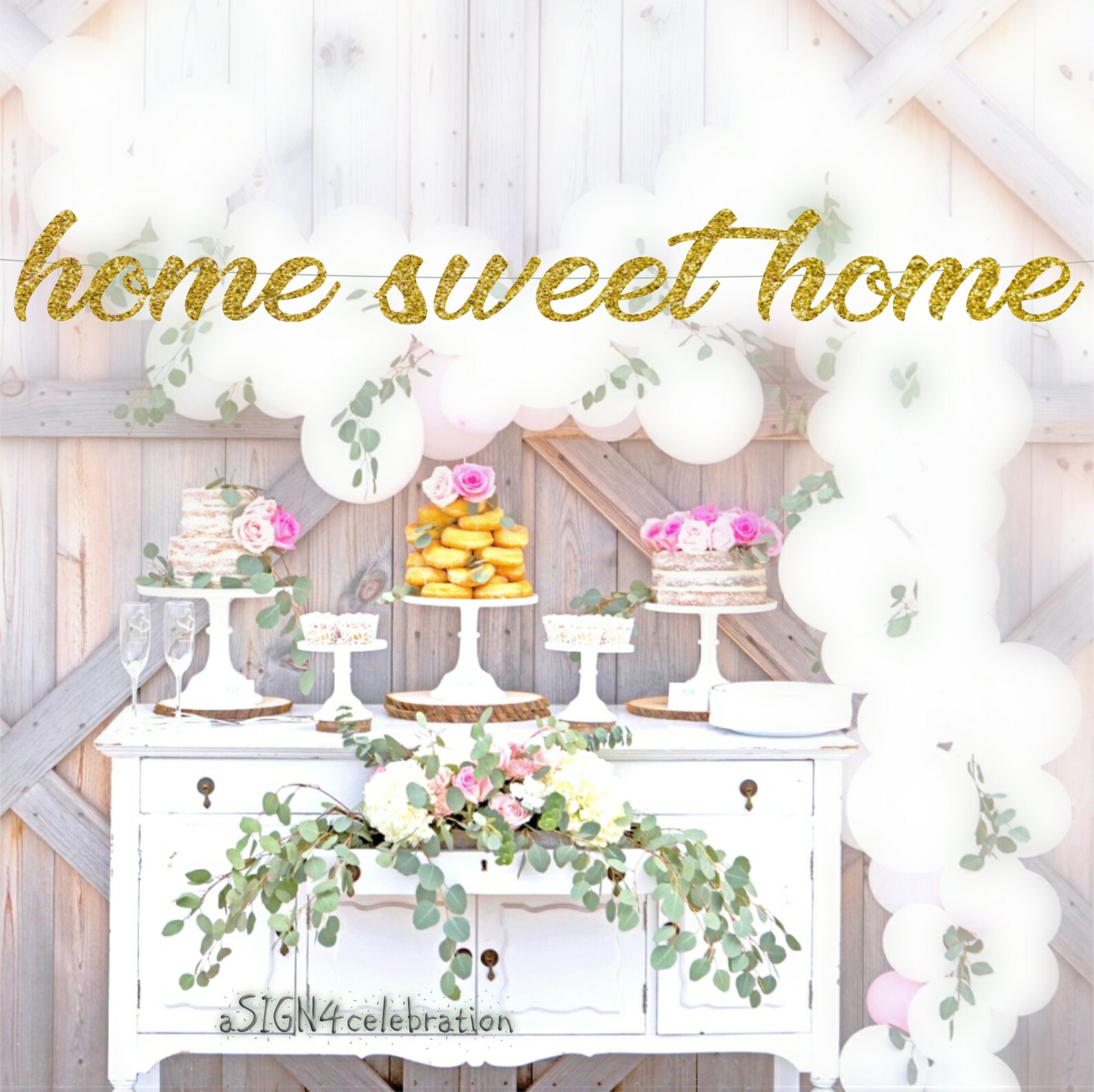 Home Sweet Home Banner Custom Banner Home Sweet Home Party - Etsy