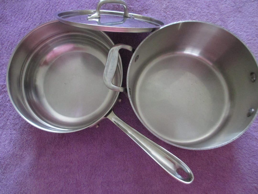 Vintage All Clad 8 Double Boiler With Cover / Lid Rarely Used - Etsy