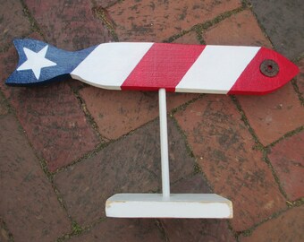 Painted Wood Fish | Etsy