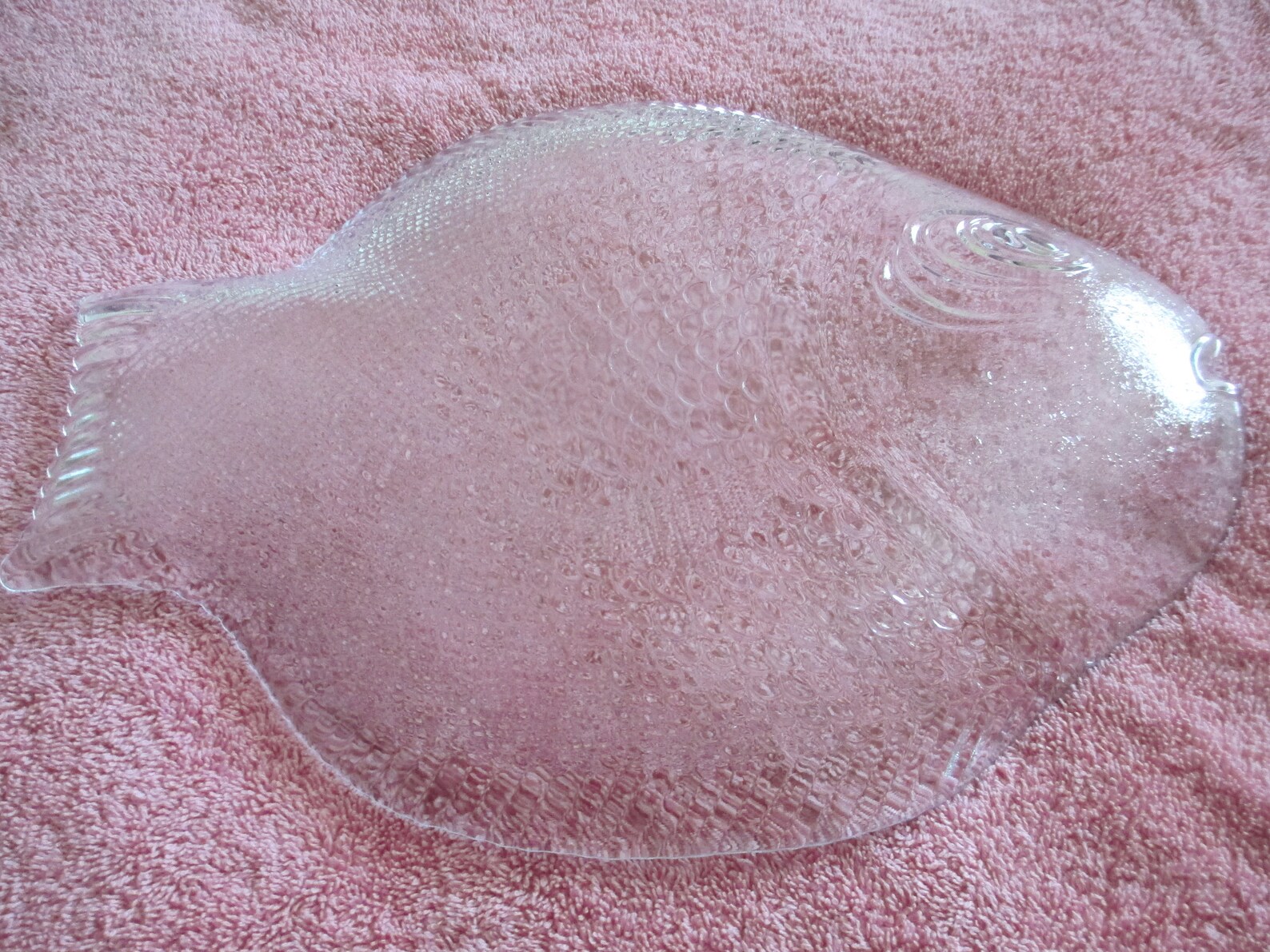 Large Clear Glass Fish Platter by Pasabahce Made in Turkey - Etsy
