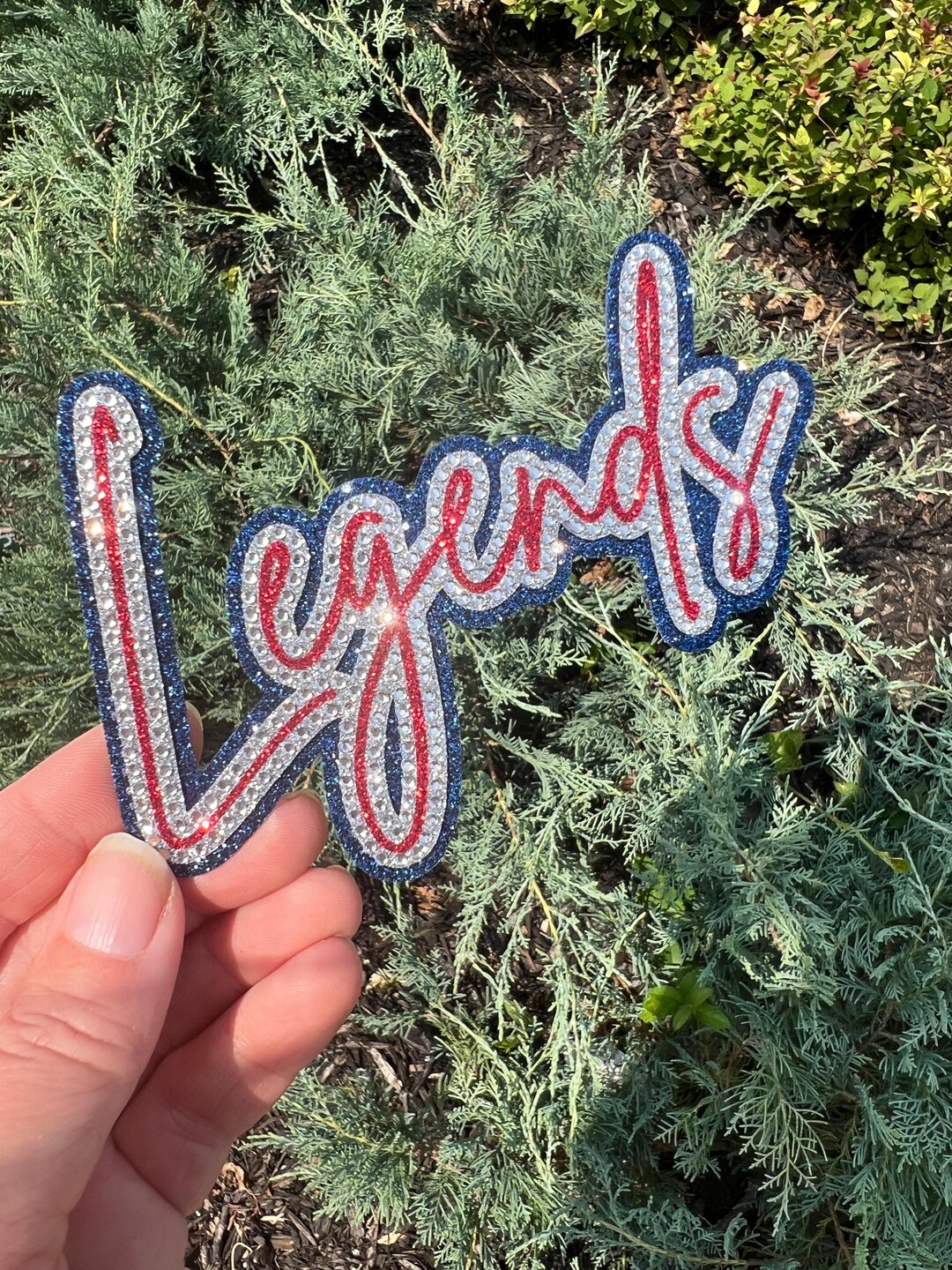 Legends *3D Glitter Mascot Rhinestone Hat Patch* Iron-on Adhesive - Etsy