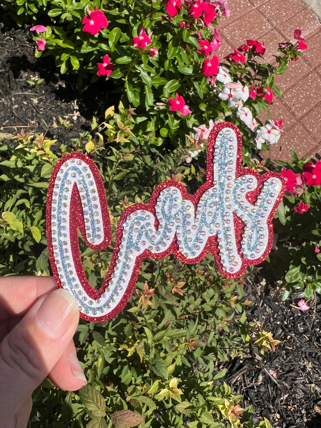 Cards *3D Glitter Mascot Rhinestone Hat Patch* Iron-on Adhesive - Etsy