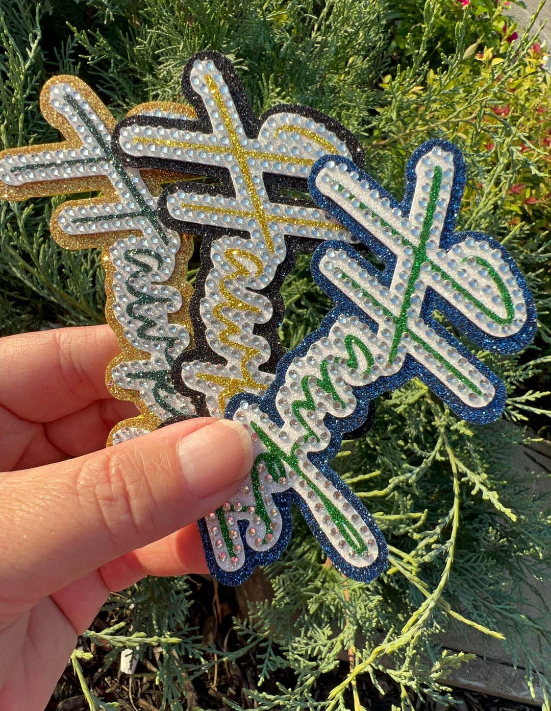 Hawks *3D Glitter Mascot Rhinestone Hat Patch* Iron-on Adhesive - Etsy