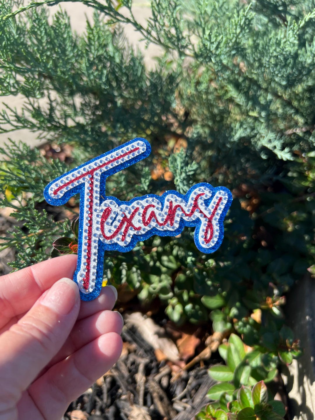 Texans *3D Glitter Mascot Rhinestone Hat Patch* Iron-on Adhesive - Etsy
