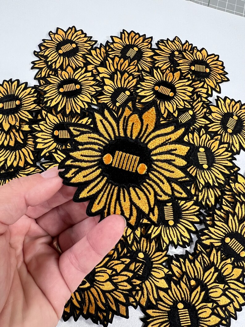 Sunflower Iron-on Patch, off Road Patch, Trucker Hat Patches, Motor ...