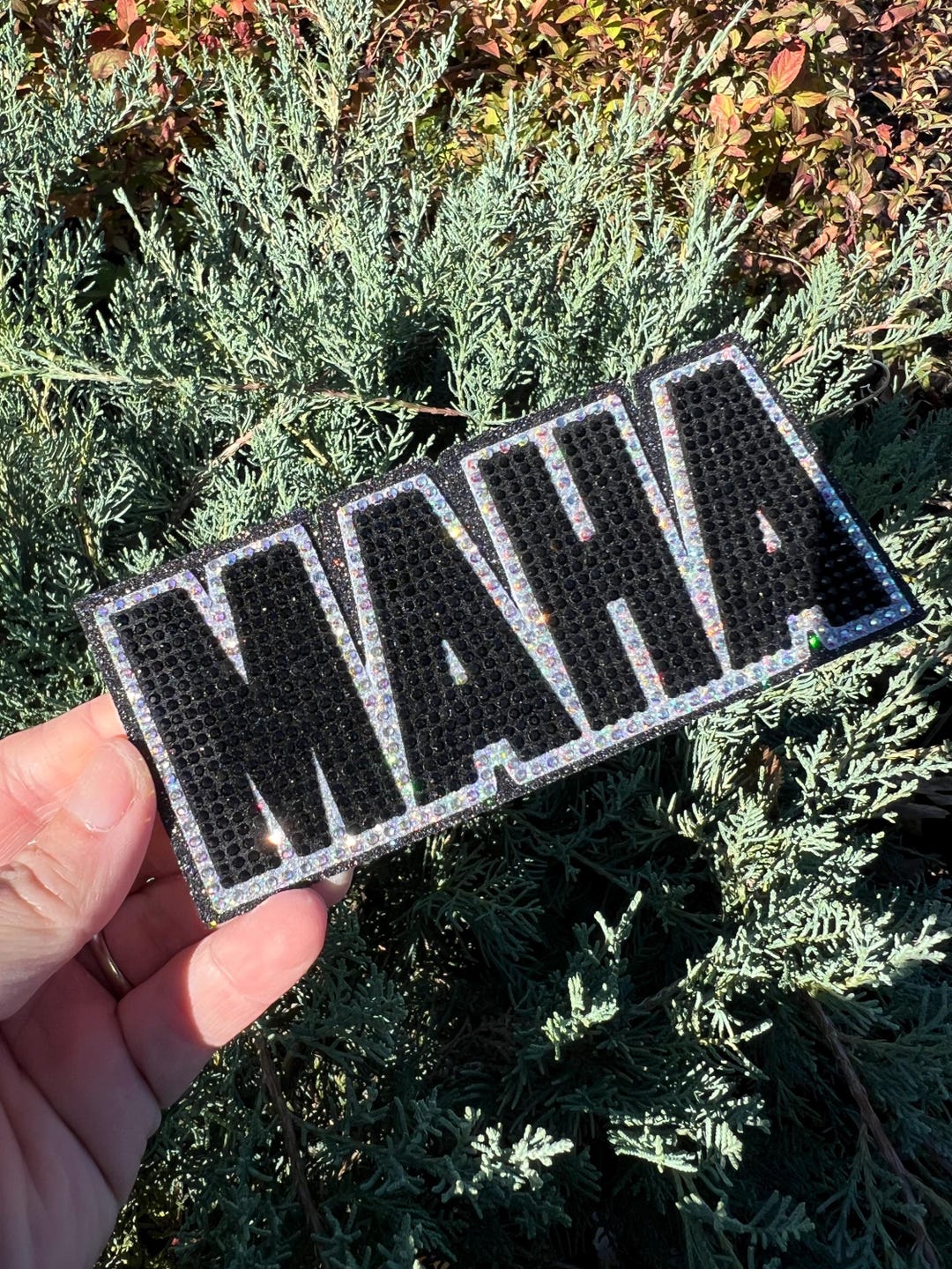 Pre-order MAGA Mega Bling Patch 3D Glitter Mascot Rhinestone Hat Patch ...