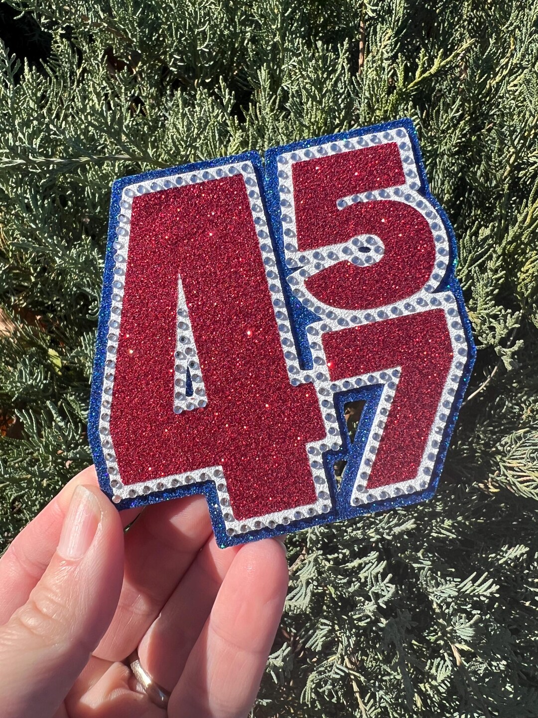 MAGA Mega Bling Patch *3D Glitter Mascot Rhinestone Hat Patch* Iron-on ...