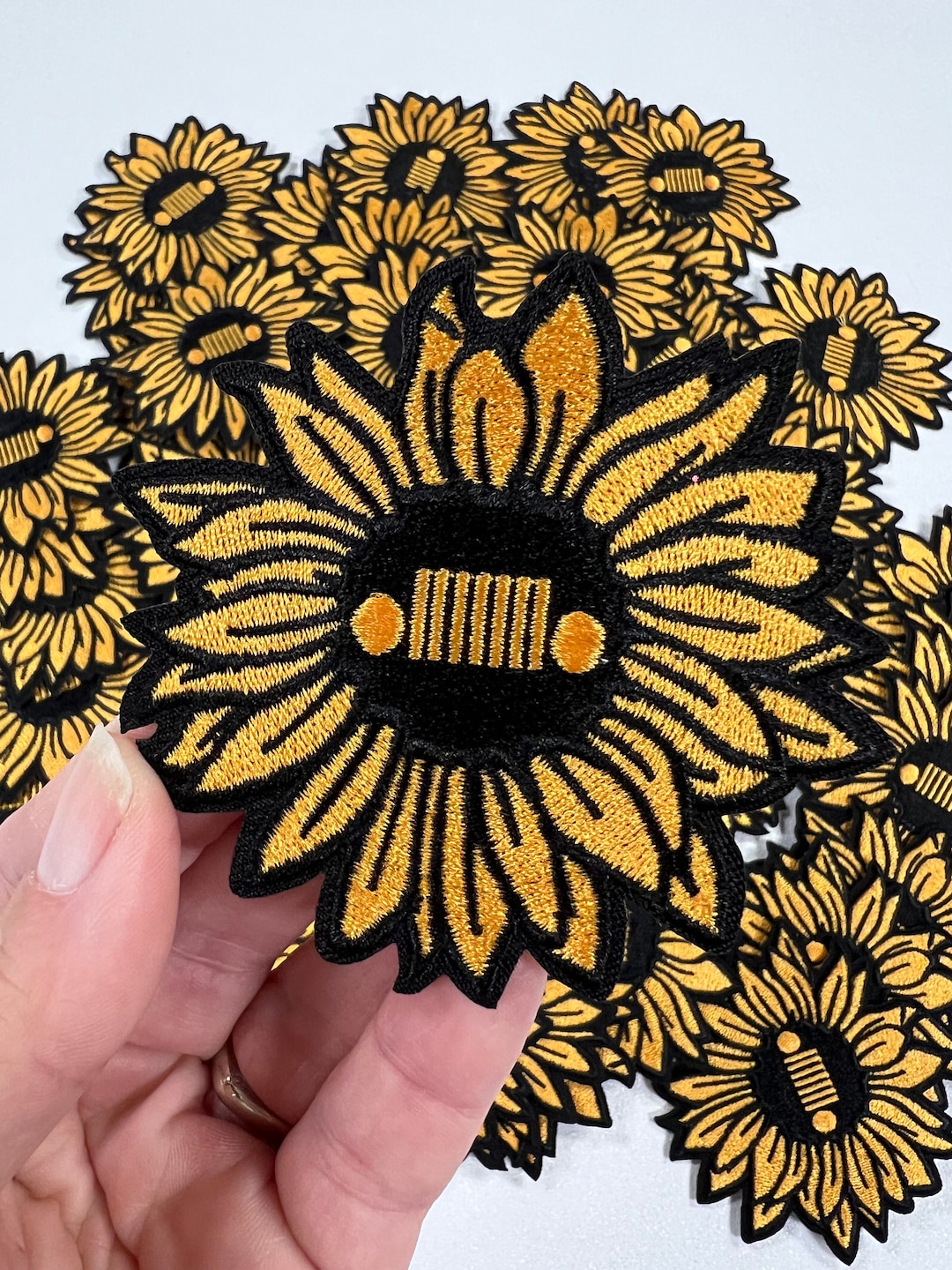 Sunflower Iron-on Patch, off Road Patch, Trucker Hat Patches, Motor ...