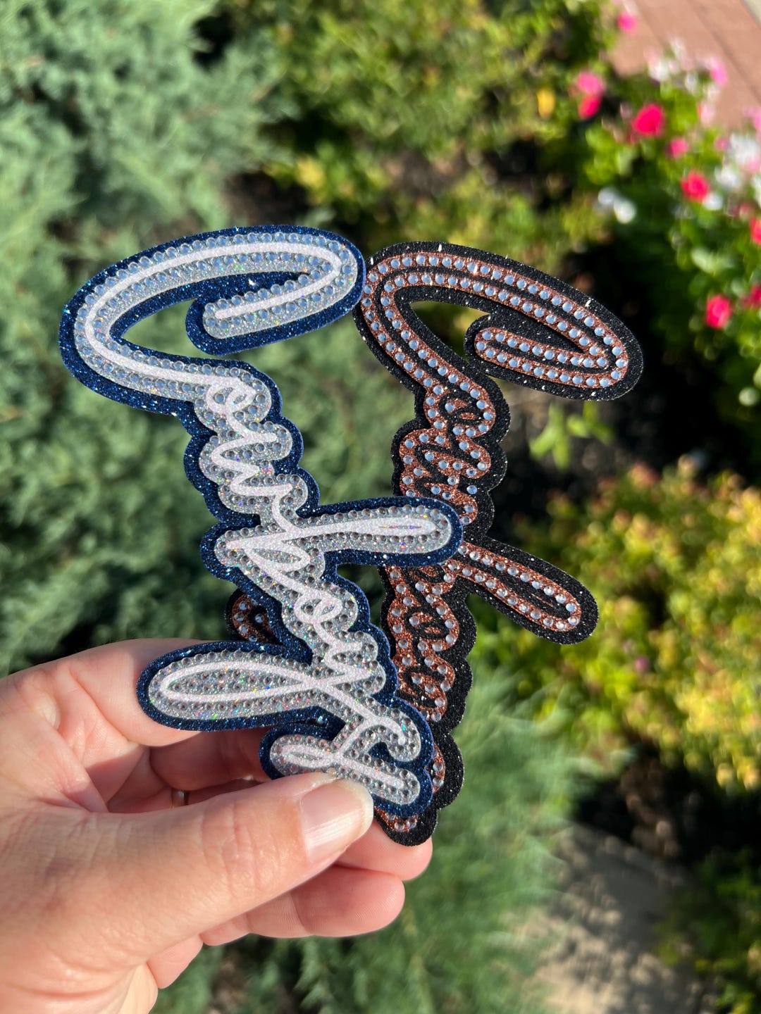 Cowboys *3D Glitter Mascot Rhinestone Hat Patch* Iron-on Adhesive - Etsy