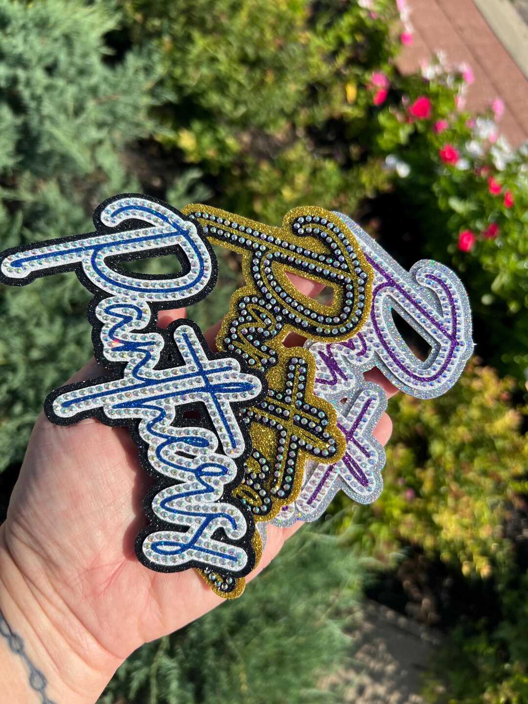 Panthers *3D Glitter Mascot Rhinestone Hat Patch* Iron-on Adhesive - Etsy