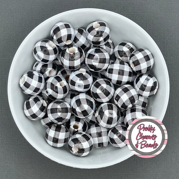 Buffalo Check Beads - Etsy