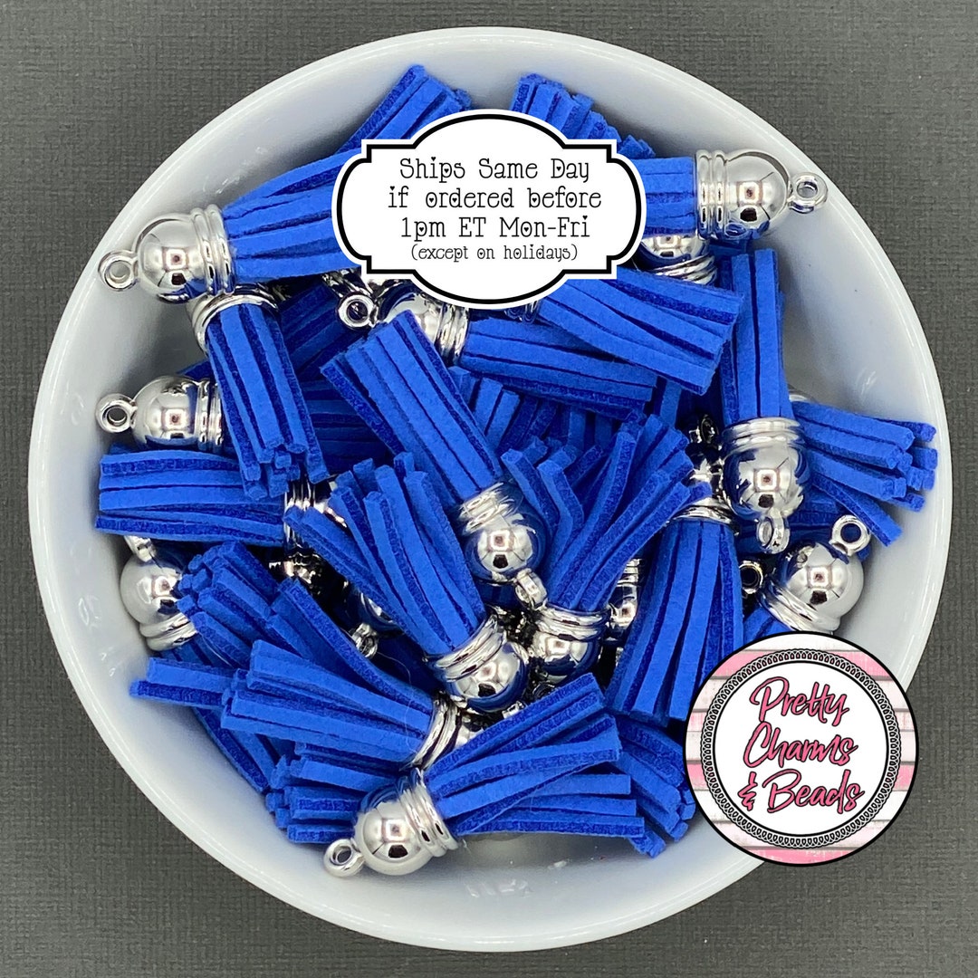 Faux Suede Tassels With Silver Plastic End Cap Keychains - Etsy