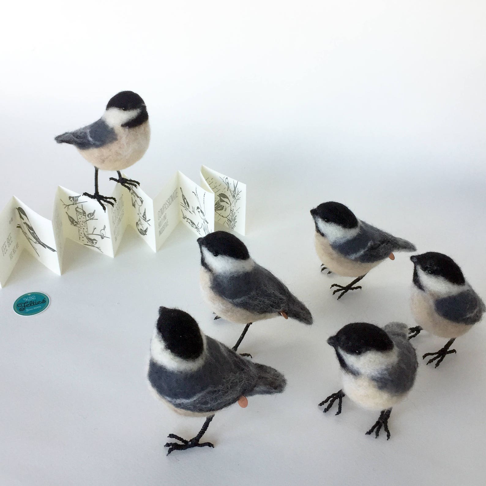 A Chickadee Song tiny letterpress book | Etsy