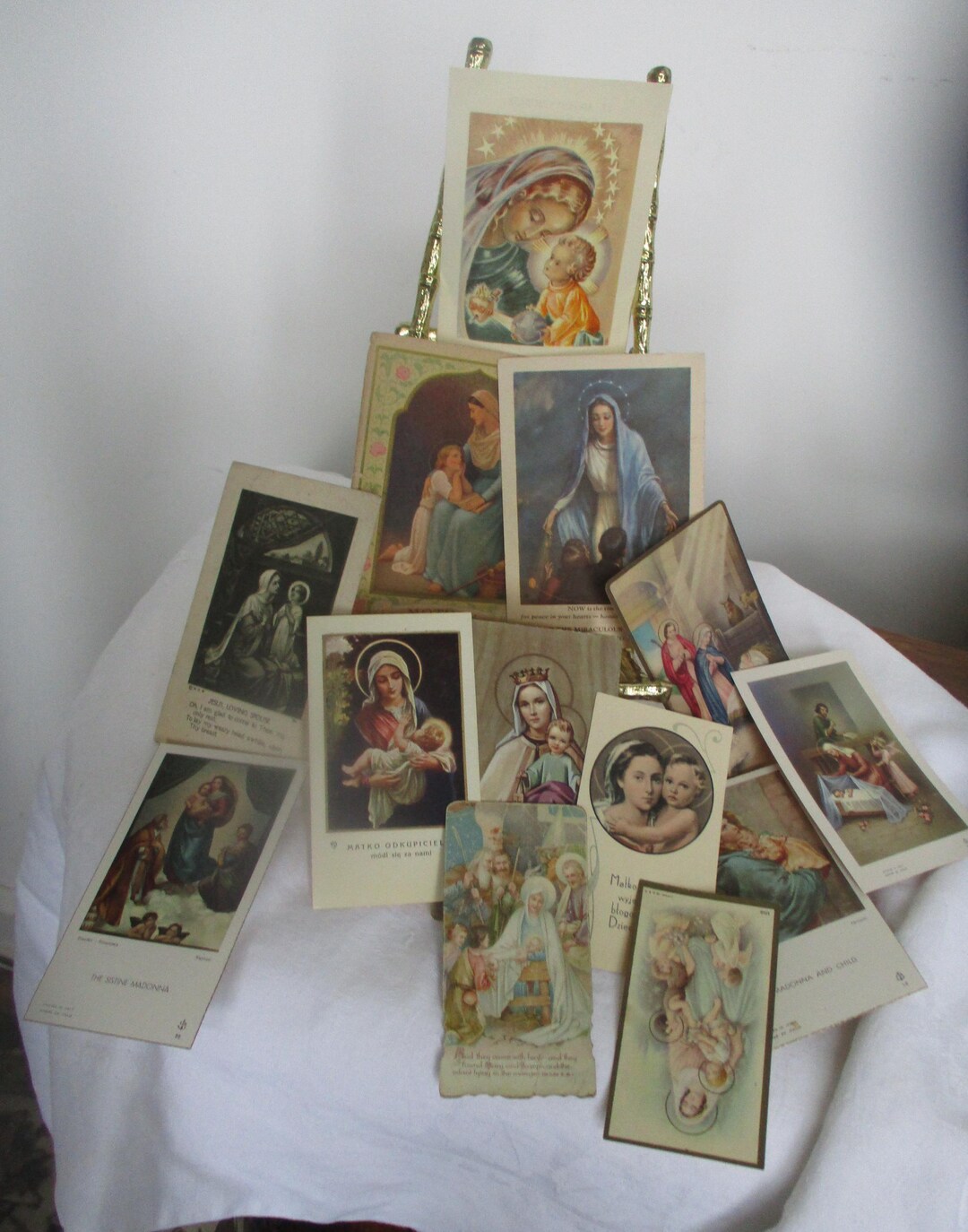 15 Vintage Blessed Mother and Holy Family Religious Cards - Etsy