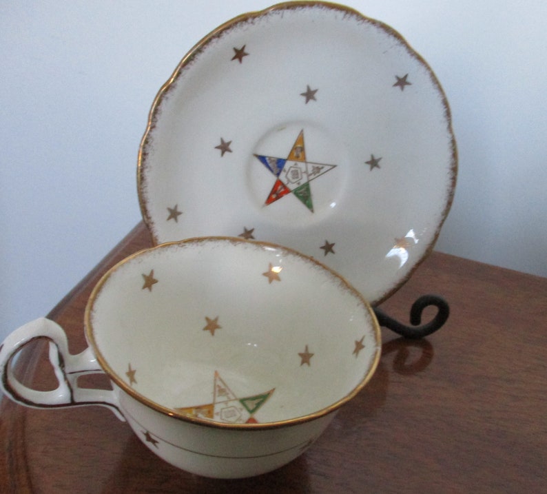 Vintage Order of the Eastern Star Teacup and Saucer Made by Royal ...