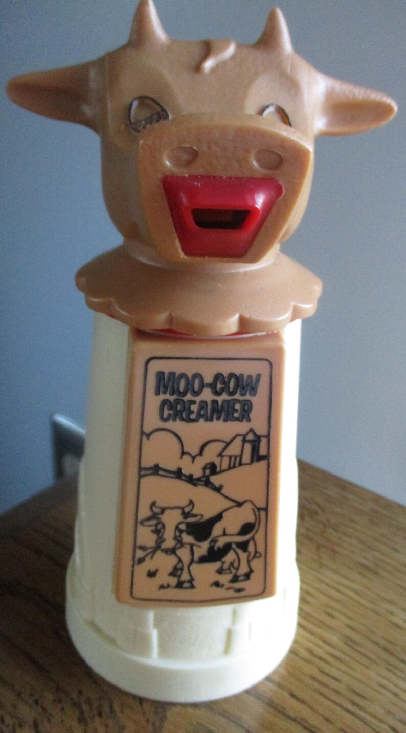Vintage Plastic Moo Cow Creamer - Etsy